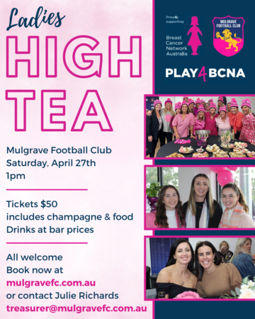 Ladies High Tea Tickets